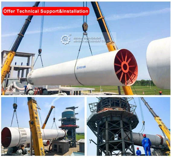 New Technology Rotary Kiln Calcination Lime Kiln Plant Factory