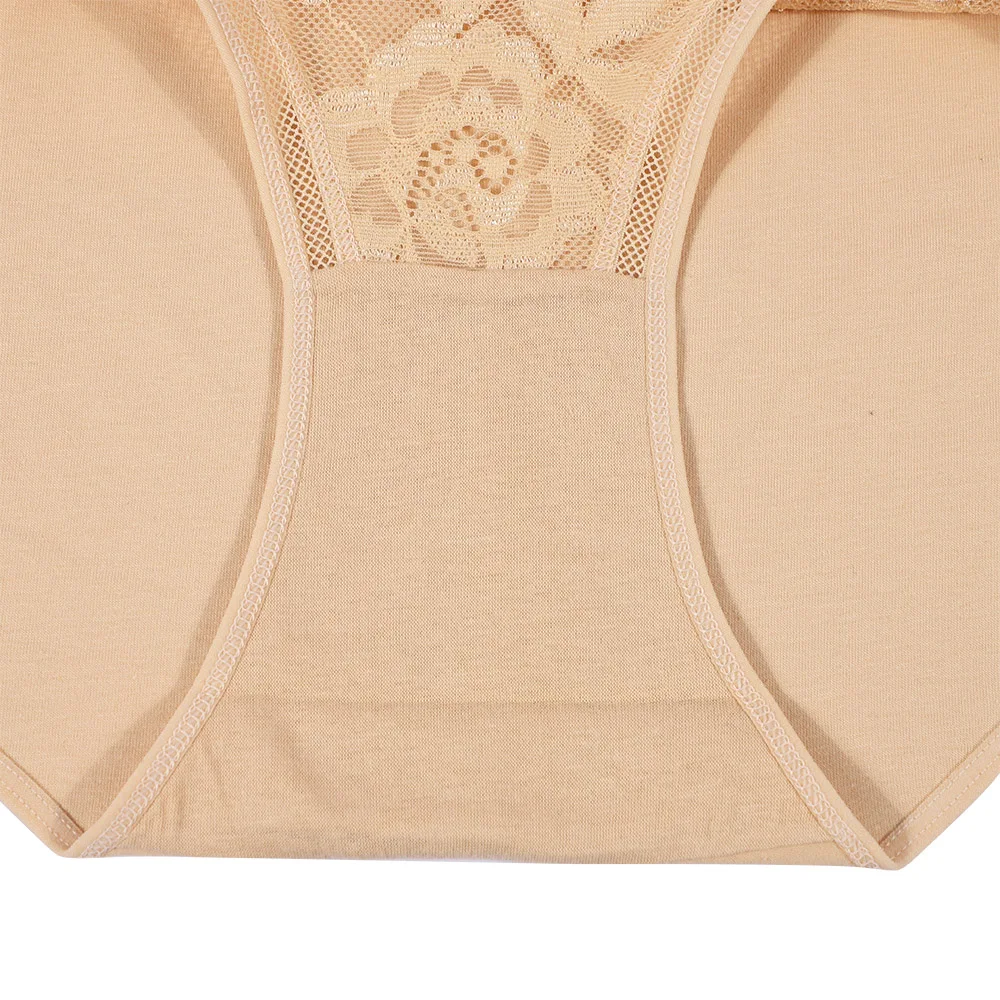 Wholesale Plus Size Women's Panties High Waist Underwear Lace Pure Cotton Panties Uokin A8220 ...