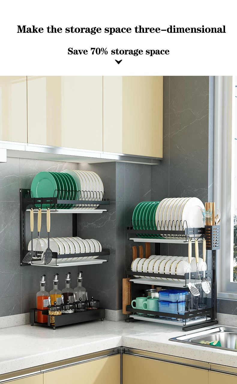 Stainless Steel Plate Drain Rack - Multi-Functional & Sustainable