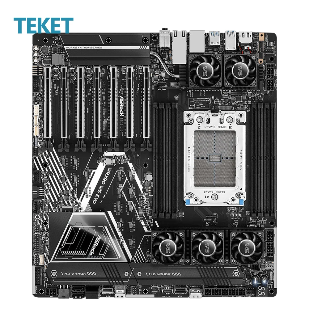 for Asrock Rack server motherboard WRX90 WS EVO AMD R-yzen Threadripper ...