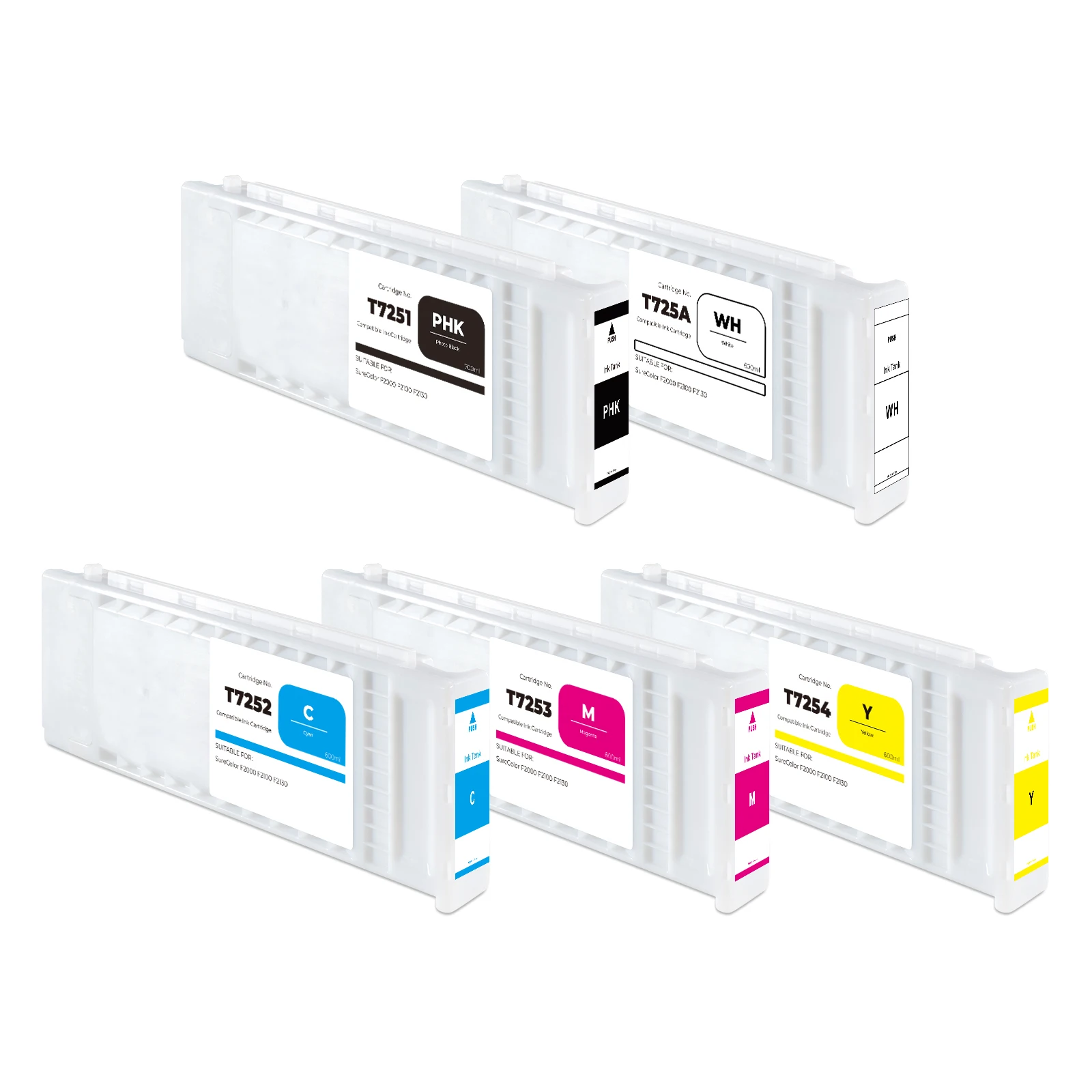 Epson F2000 F2100 Ink Cartridges - Refillable & Compatible