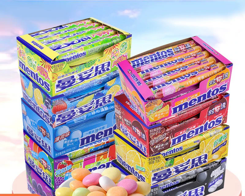 Mento Candy 37g Mint Chewy Candy Roll Halloween Holiday Party Fruit ...