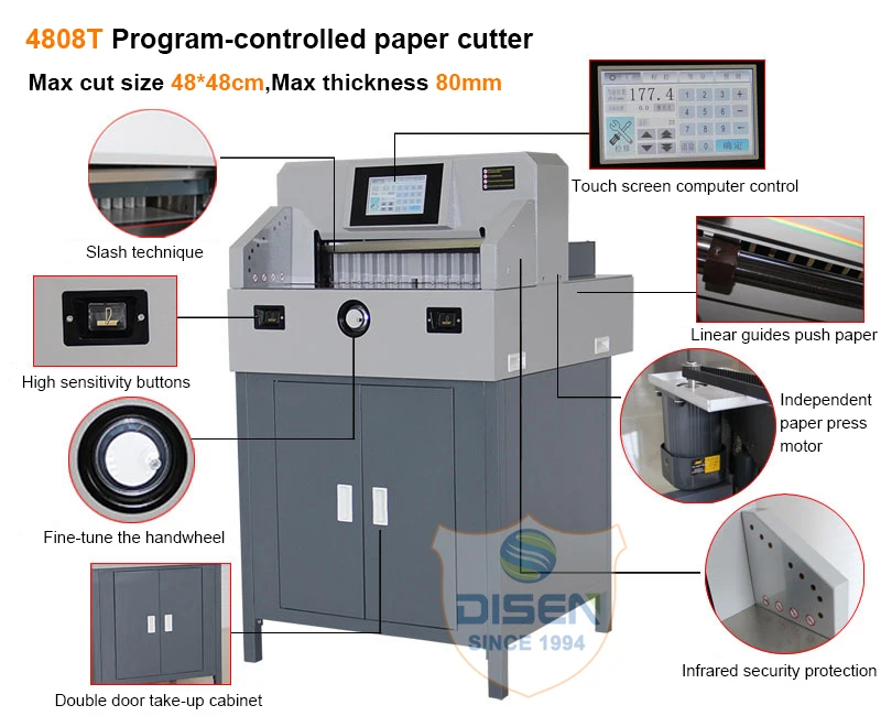 Diy Paper Stencil Reel to Sheet Cutter Machine Electric