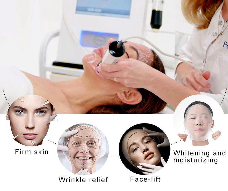 2023 Portable 3 In 1 Oxygen Jet Facial Machine Co2 Bubble Oxygenation Rf Face Light Ultrasound ...