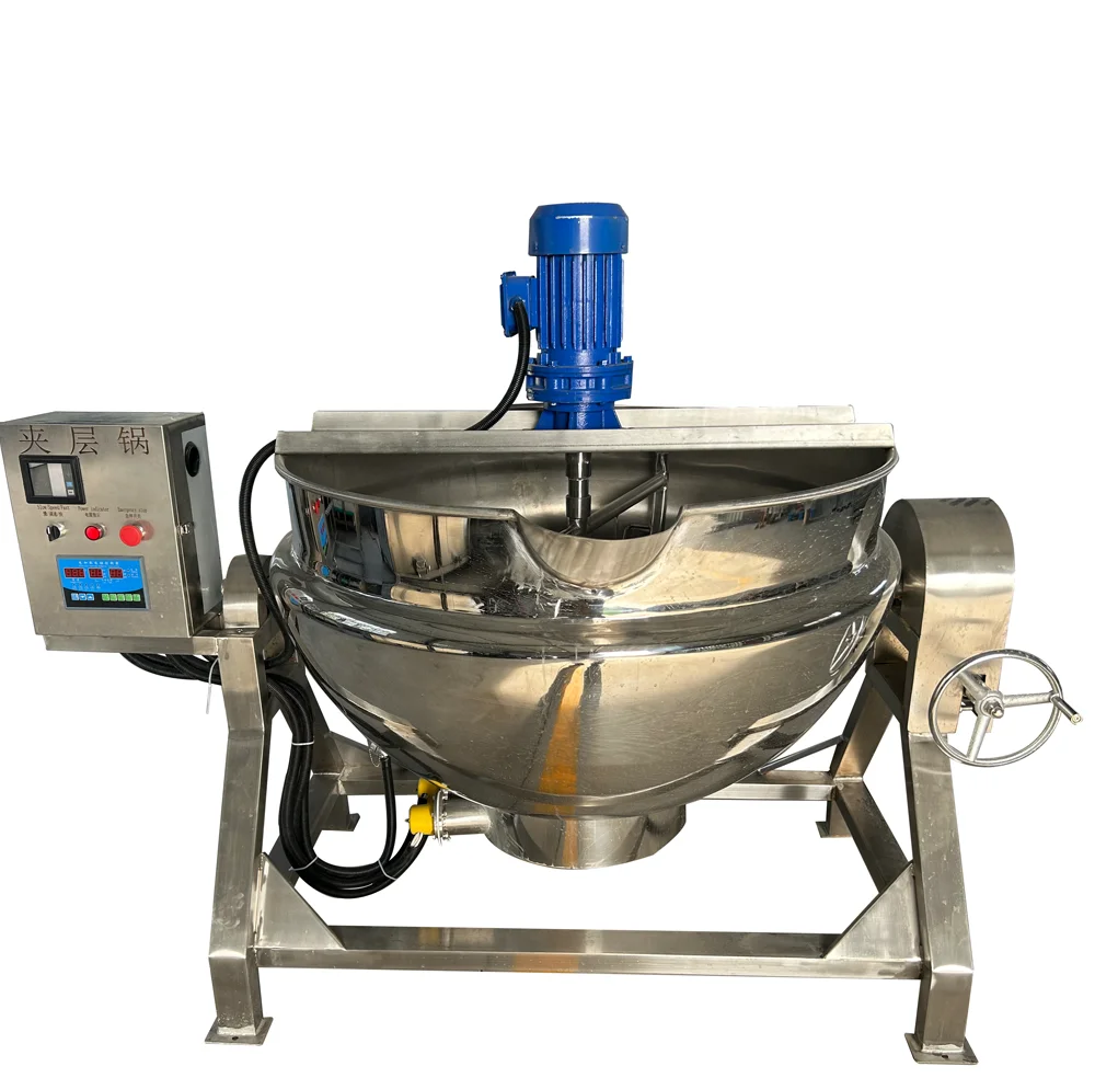 Gas Cooker,Double-layered Jacketed Pot Industrial Sugar Cooking Jam ...