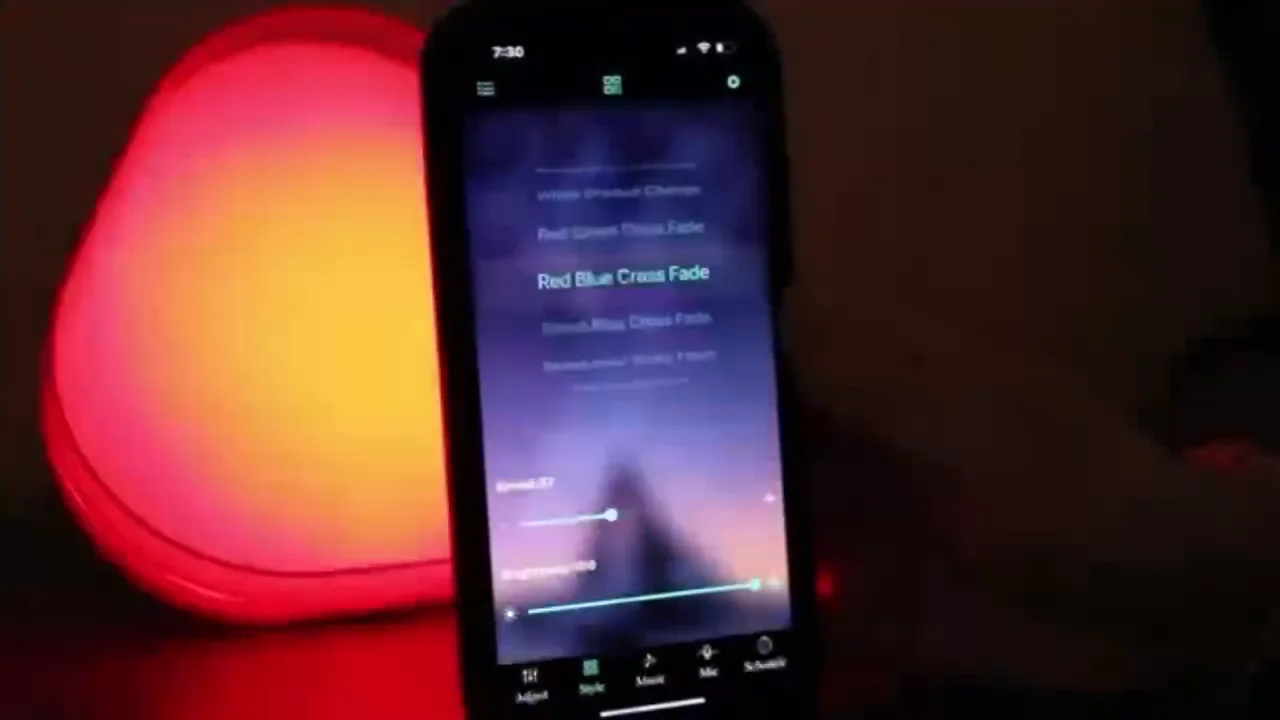 Wifi Intelligent Floor Lamp Desktop Atmosphere Lamp Rgb Bedroom Bedside ...