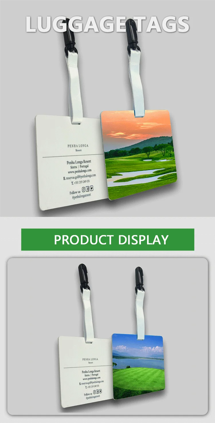 Factory Price Customized Logo Plastic Bag Tag Golf Luggage Bag Tag for ...