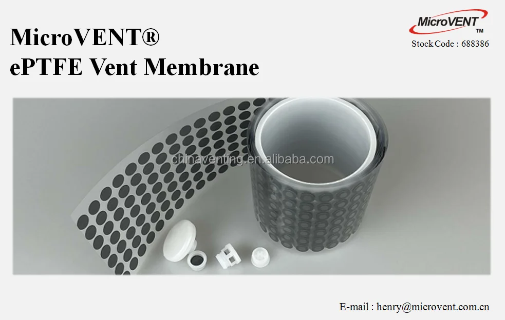 Microvent Led Lamp E-ptfe Air Breathe Adhesive Waterproof Vent Membrane ...