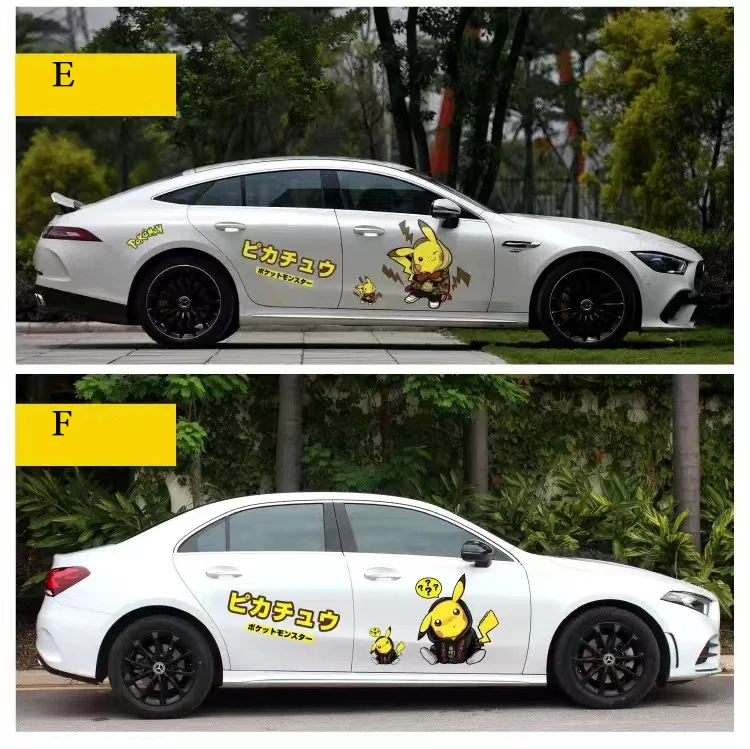 Wholesale Vinyl Anime Waterproof Reflective Pikachu Stickers For Car ...