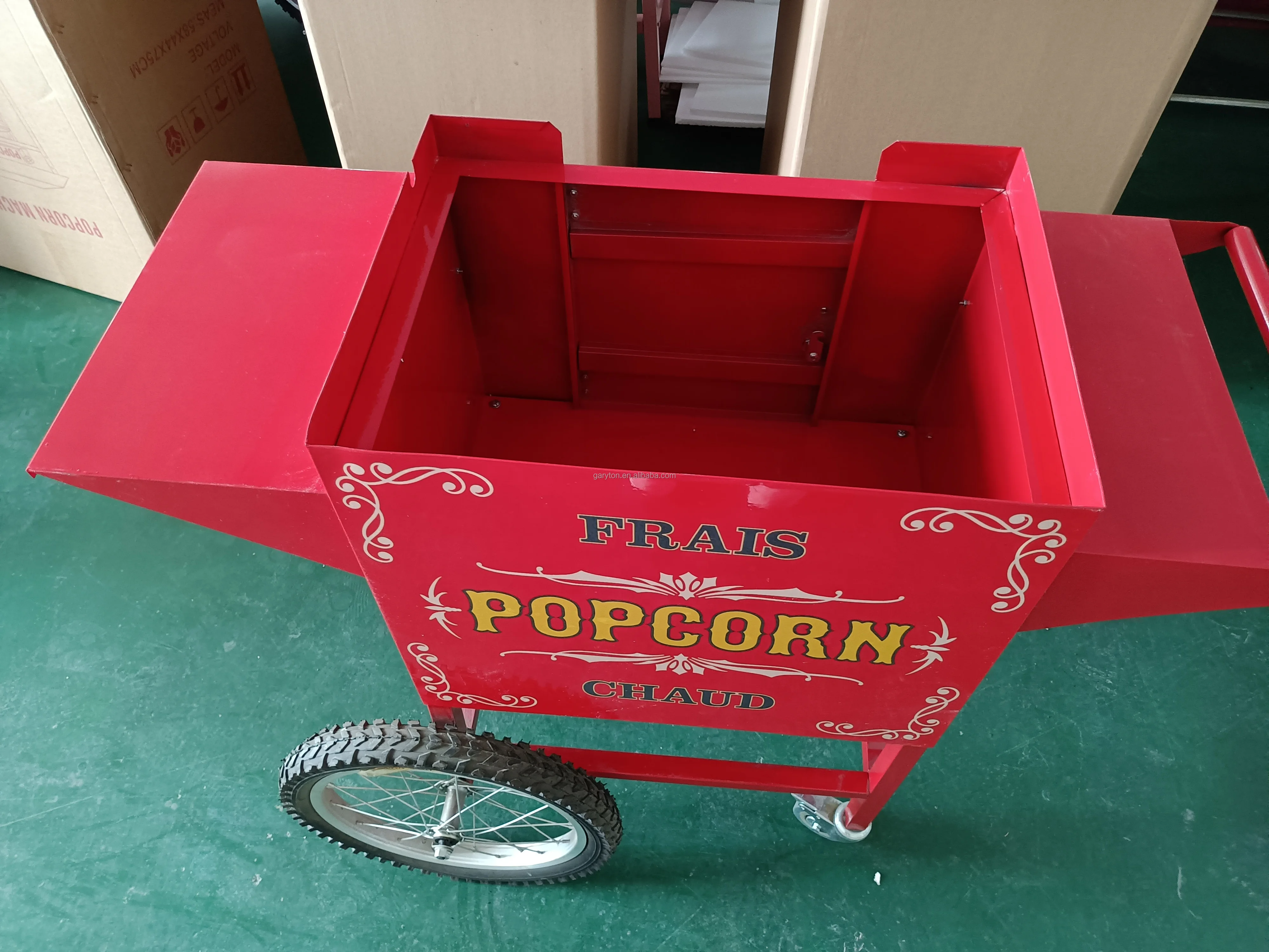 GRT-PP01W Commercial Floor Standing Popcorn Machine With Wheels ...