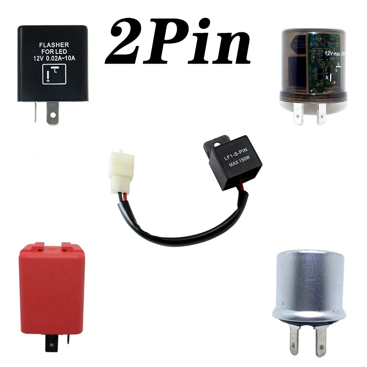 Auto Car Motorcycle 2 3 4 5 8 Pin Led Flasher Relay Drl Strobe ...