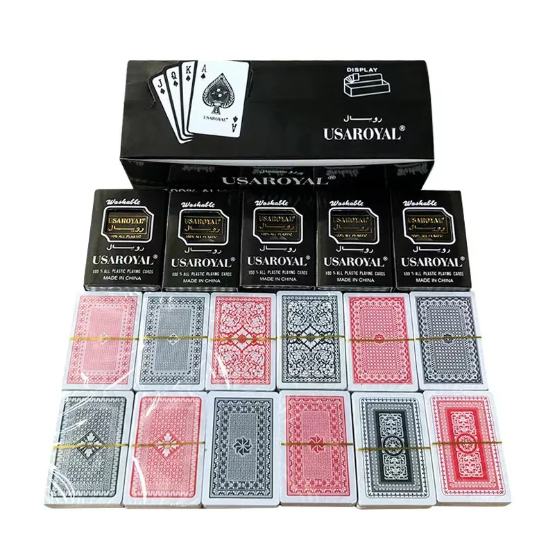TC PManufacturersroyal 100% Plastic Playing Cardsblack-deck-of-playing ...