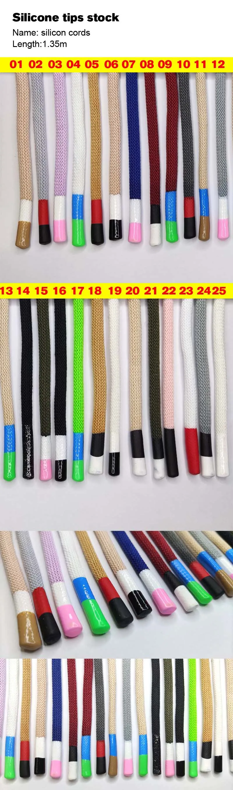 Stock In Hoodies Silicon Rope 1.35 M Graduation Drawstring Polyester ...
