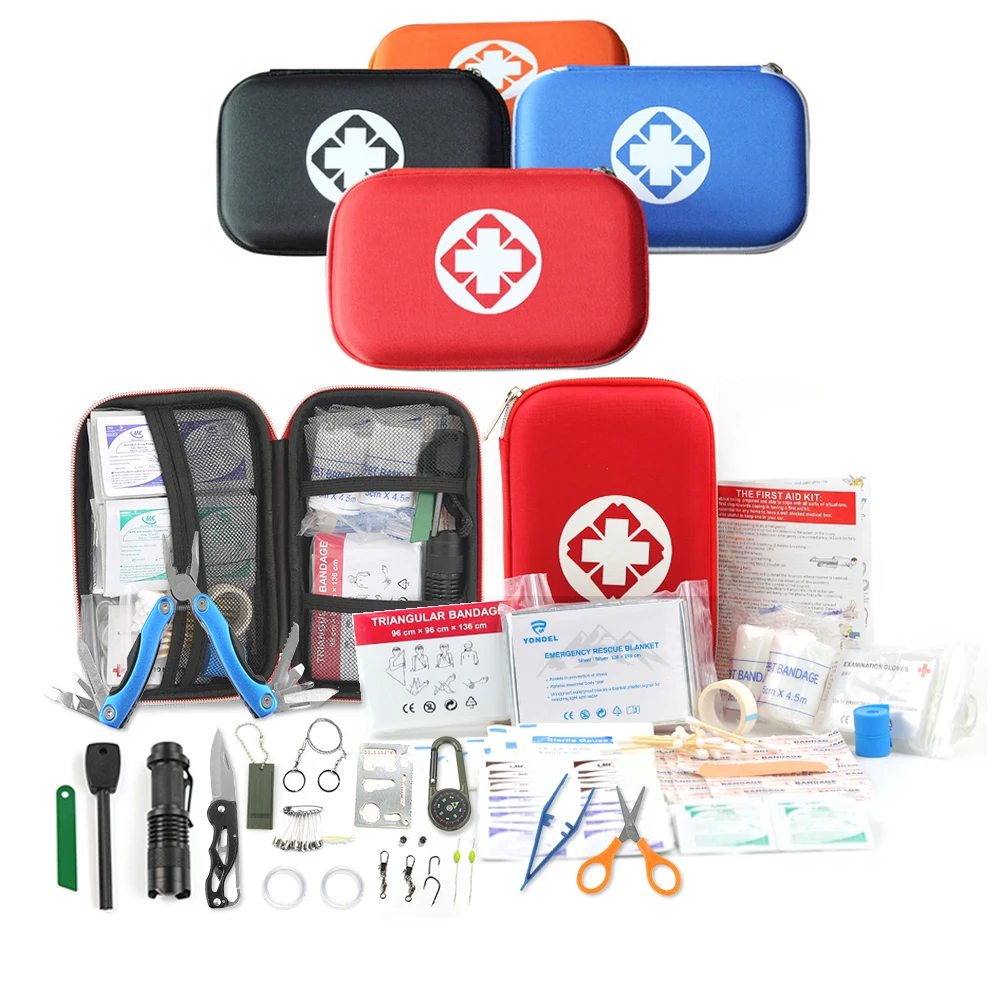 276PCS First Aid Kit Home Car Camping Hiking Emergency Supplies for ...