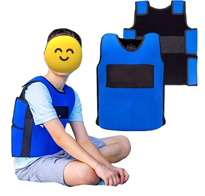 Chest Adjustable Autism Sensory Weighted Compression Vest For Kids ...