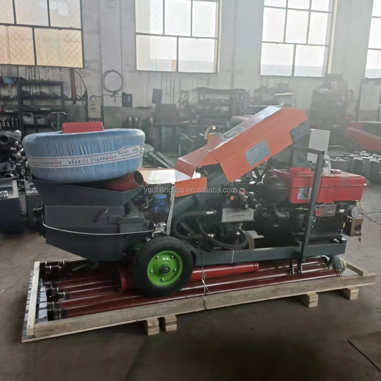 High Pressure Concrete Pump Car Grouting Pump Type Wet Spray Machine ...