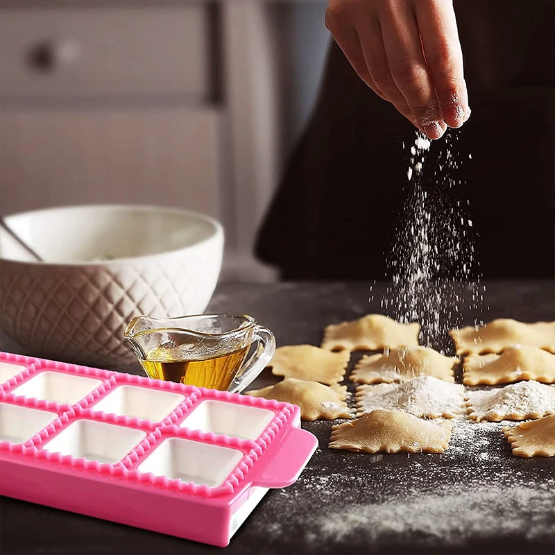 Large Ravioli Cutter Press Set Round Ravioli Mold And Cutter Square ...