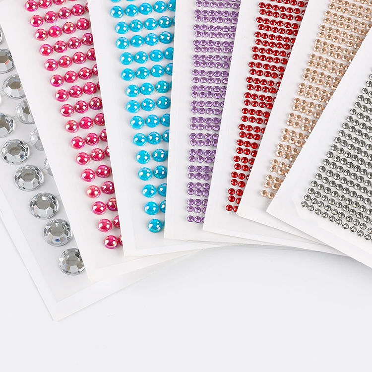 Custom 3d Face Sticker Crystals Stickers Rhinestone Body Adhesive ...