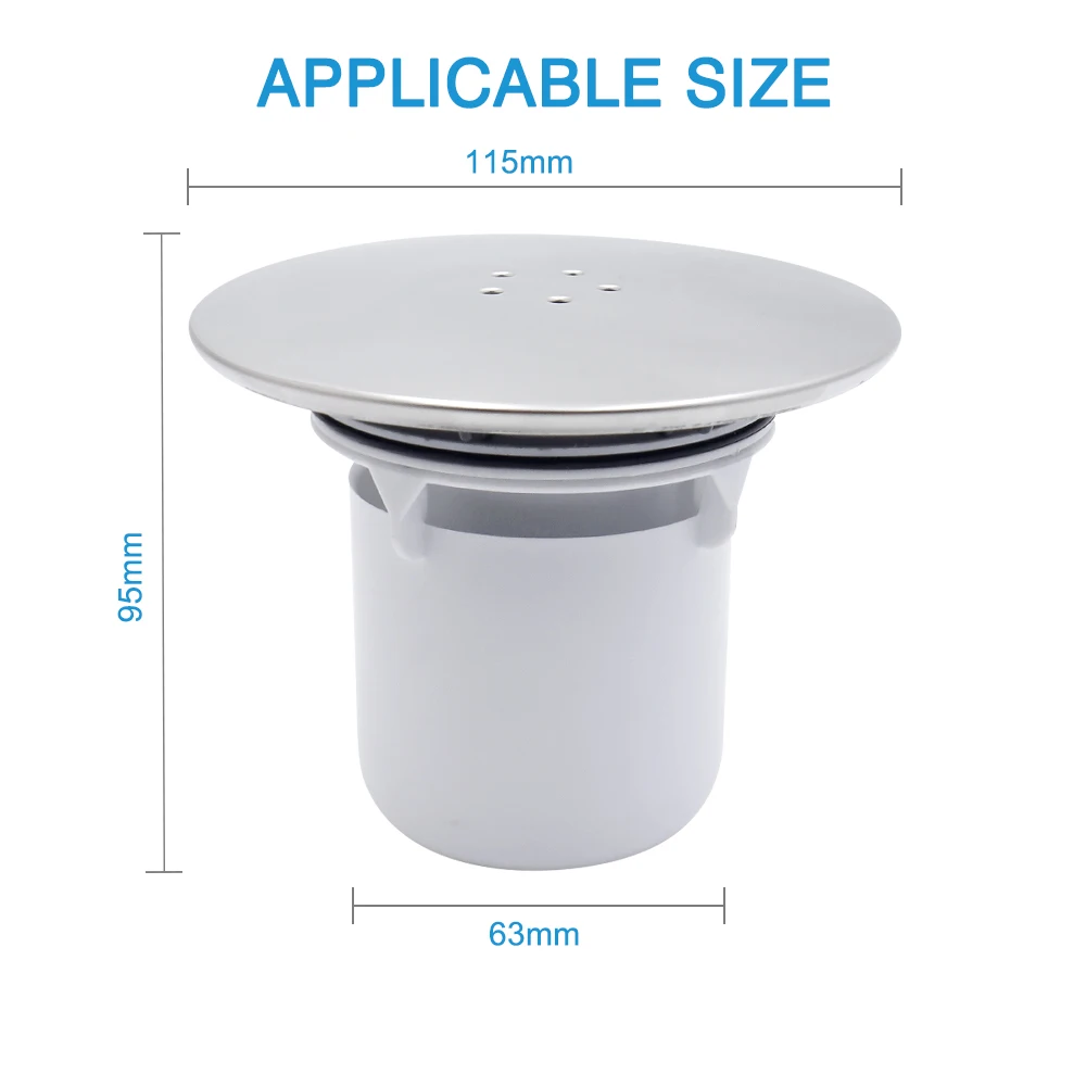 Alibaba.com: ABS Basket 115mm Anti-odor Backflow Shower Tray Floor ...
