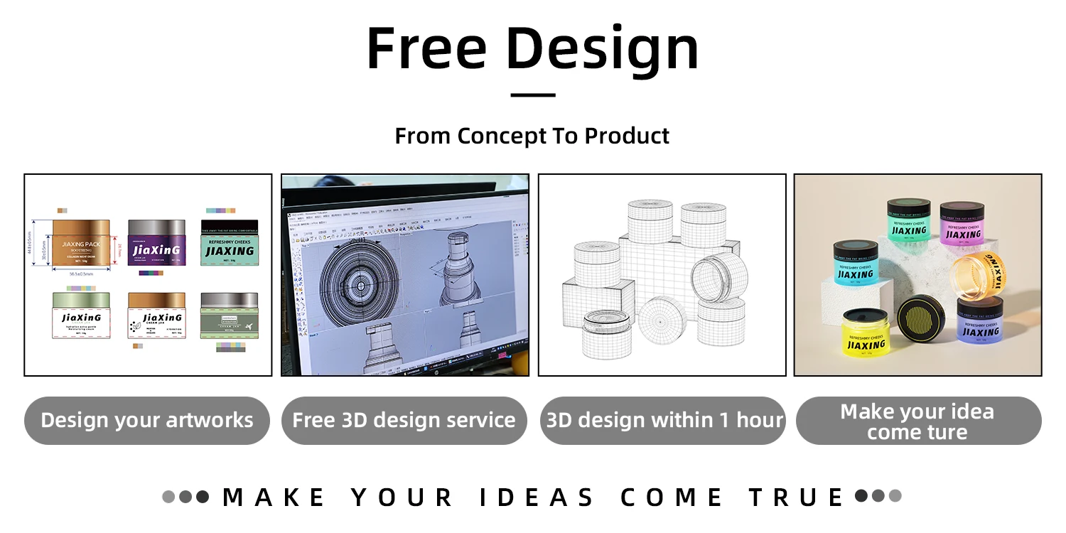 Flat Rectangle Clear Matte Frosted White Cosmetic Packaging