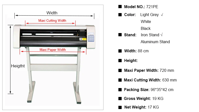 JINKA JK-721PE - Affordable Graphic Cutting Plotter