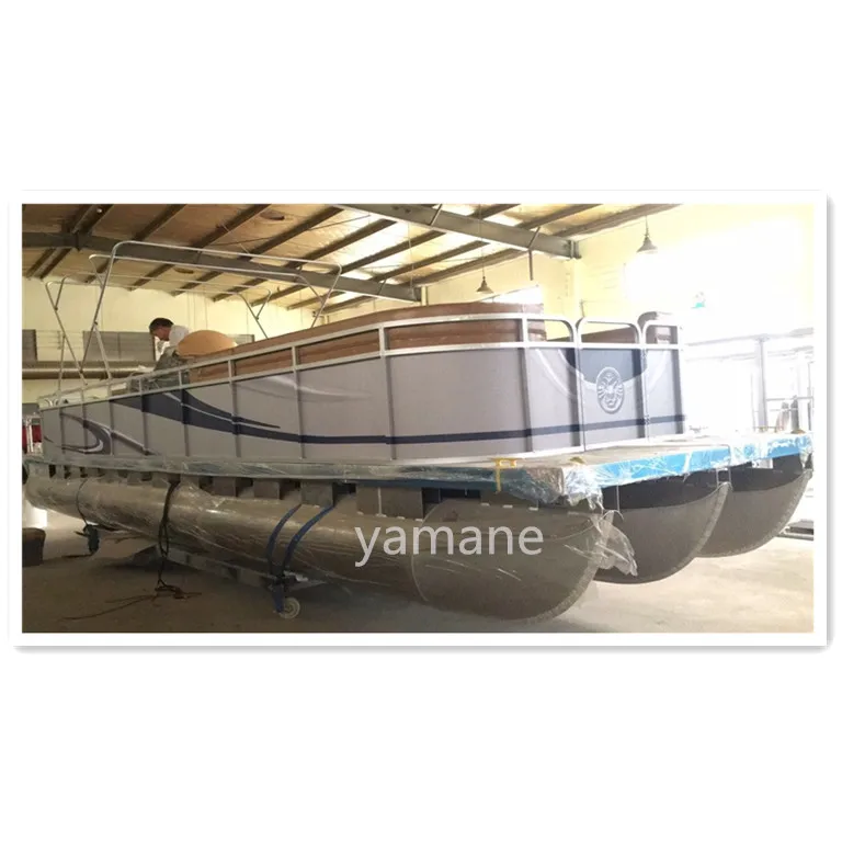 Yamane Yacht Aluminum Pontoon Boat 9m 30ft Family Party Water Floating ...