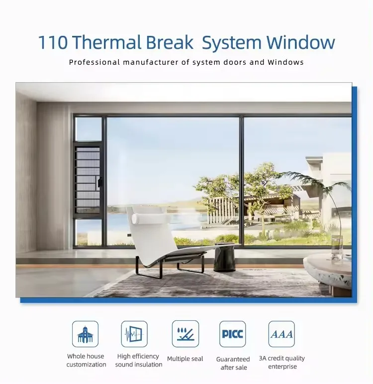 Aluminum Tilt Turn Casement Window Tempered Glass Soundproof Exterior ...