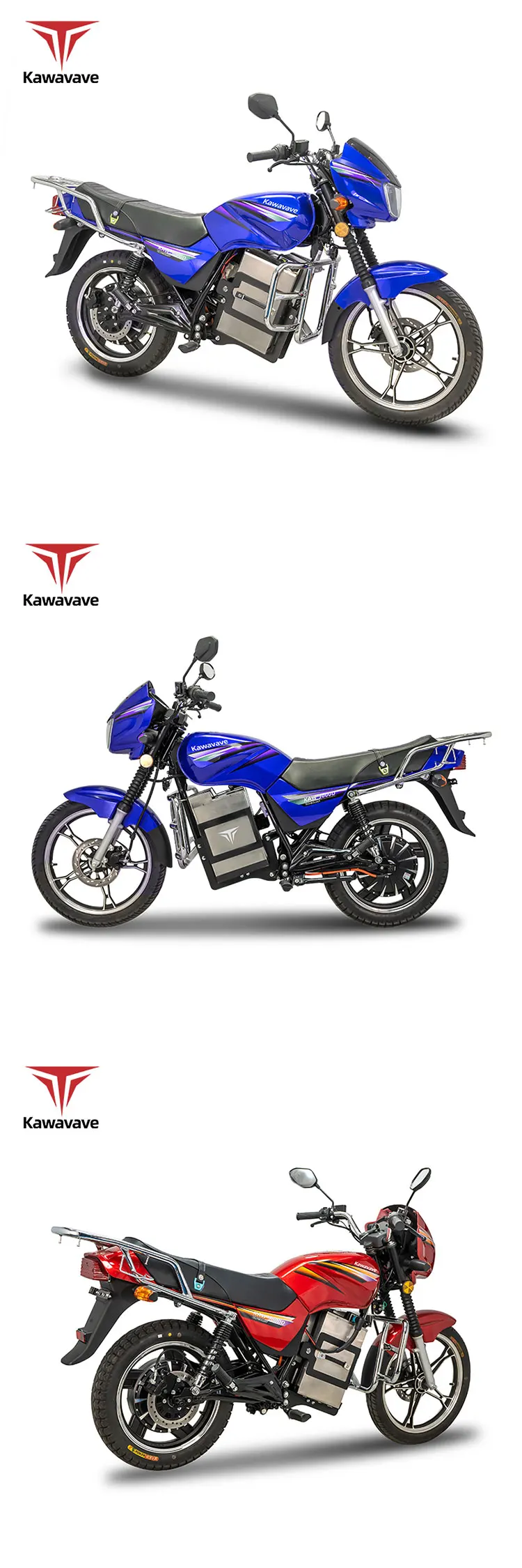Kawavave 72v 3000 W 120KM electric ride motorcycle electric motorcycle ...