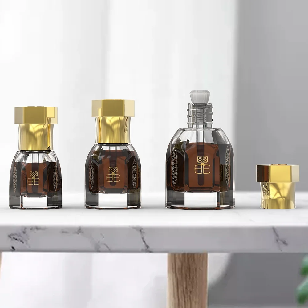 2023 Zamak Cap Attar Bottle - 3ML, 6ML, 12ML Glass Tola