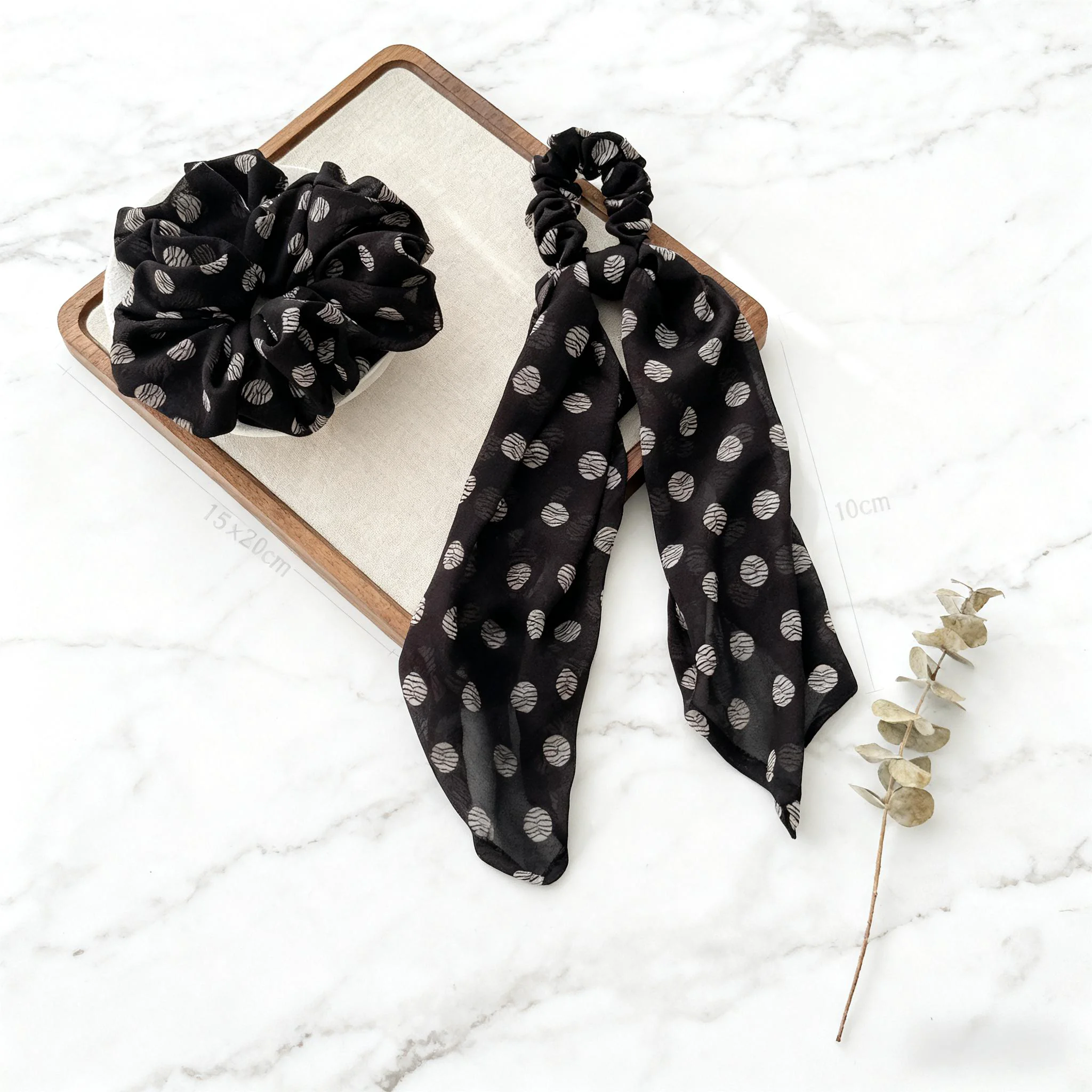 Duowei Kids Sweet Retro Geometric Gradient Color Ribbon Hair Ring ...