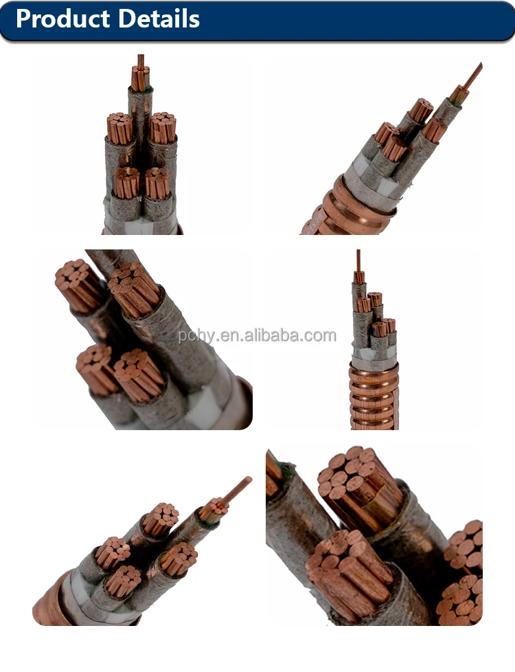 Copper Conductor Insulated Xlpe Power Cable Low Voltage Fire Resistant ...