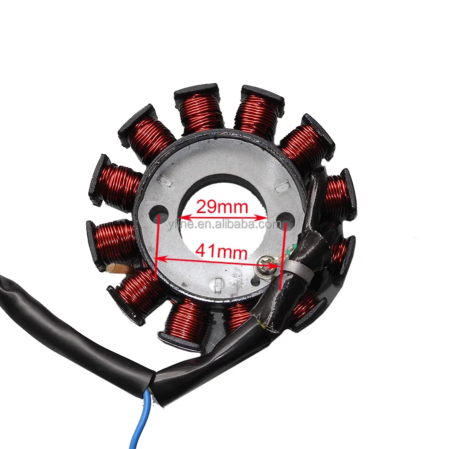 12 Coils Poles Ignition Stator Magneto Rotor for GY6 Engines