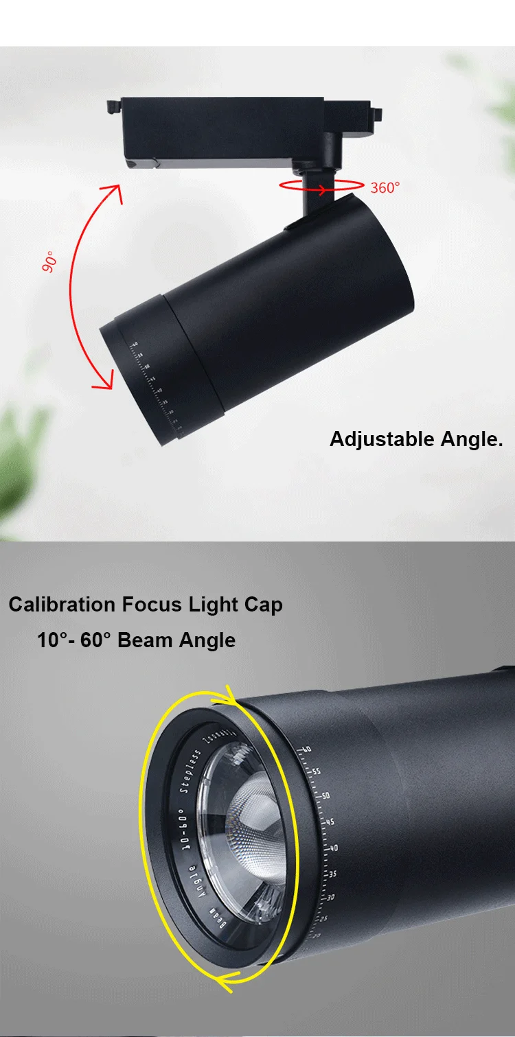 Commercial Led Track Light 10W 20W 30W Clothing Store Ceiling Track ...