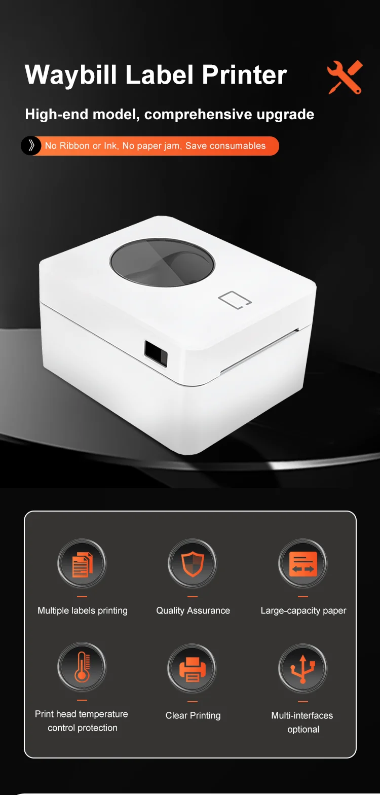 New Design 4inch Desktop Label Bar Code Printer For Windows/android/ios ...