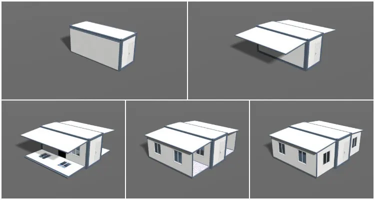Stable Structure Disassemble Prefab Small Expandable Mobile Homes for Sale