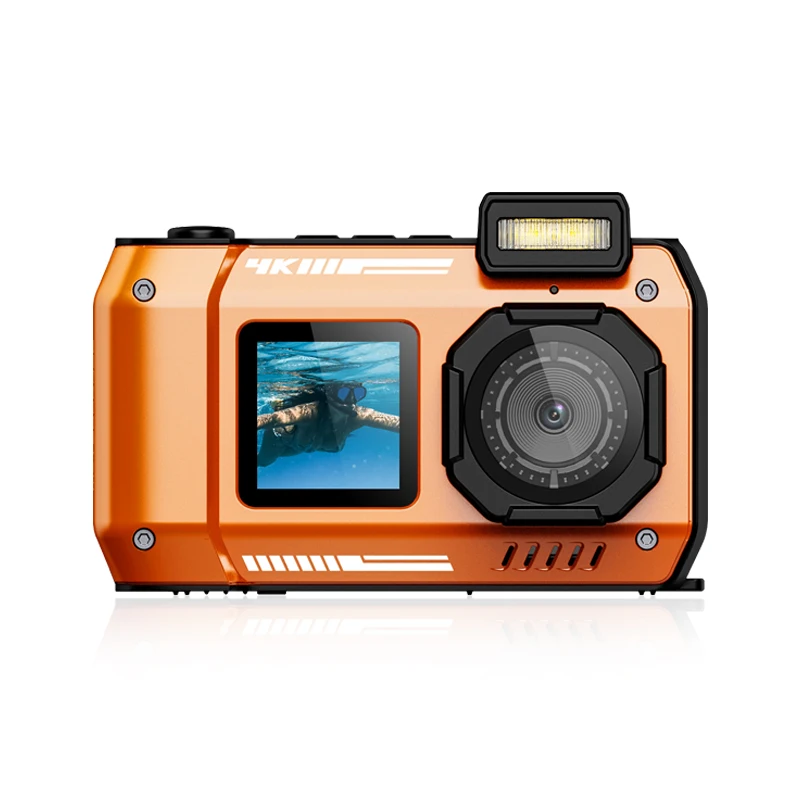 2024 Best Underwater 7 Meter Ip68 Waterproof Camera Dual Screen Compact ...