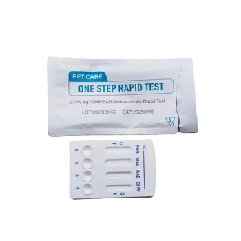 4 Way Test Kit Ehr/bab/ana/chw Canine Anaplasma Heartworm Ehrlichia ...
