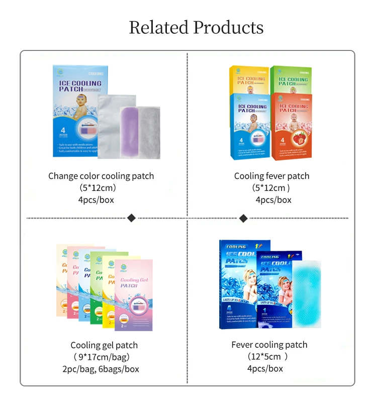 Free Sample Cooling Gel Fever Cooling Pad For Baby - Buy Cooling Gel ...