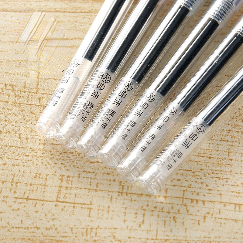 Cute Transparent Splicing Pen Holder Neutral Pen Creative Pulling ...