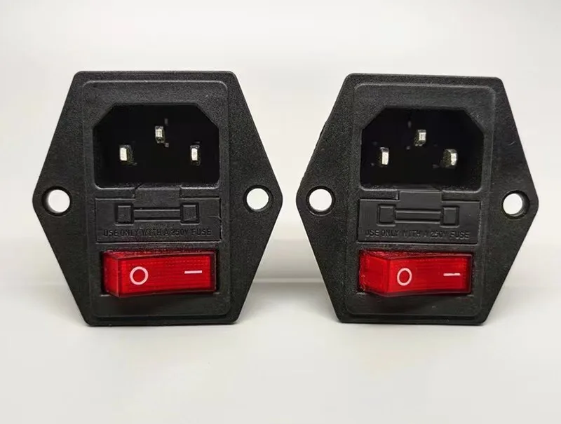 IEC Electrical Switch Connector - Female Plug AC Power Inlet