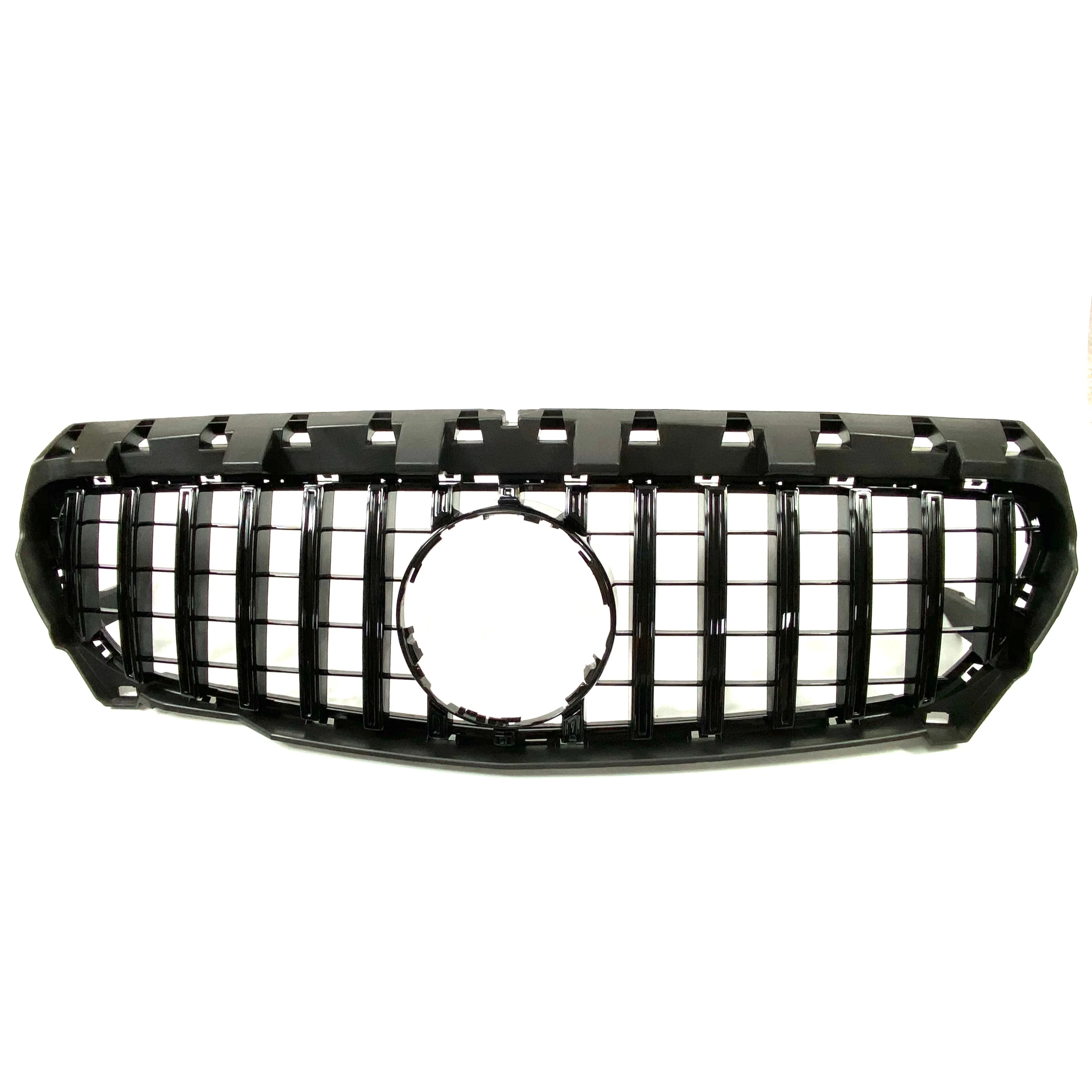Front bumper grille GT Style W117 ABS Black Front Bumper Racing Grill ...