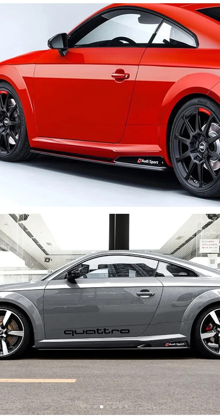 Carbon Fiber Body Kit Front Splitter Rear Diffuser Hood Sides Skirt ...