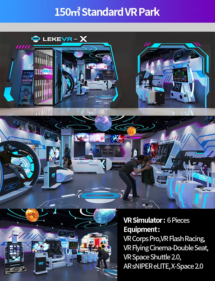 Leke Vr Business Virtual Reality Theme Park Vr Game Center 9d ...