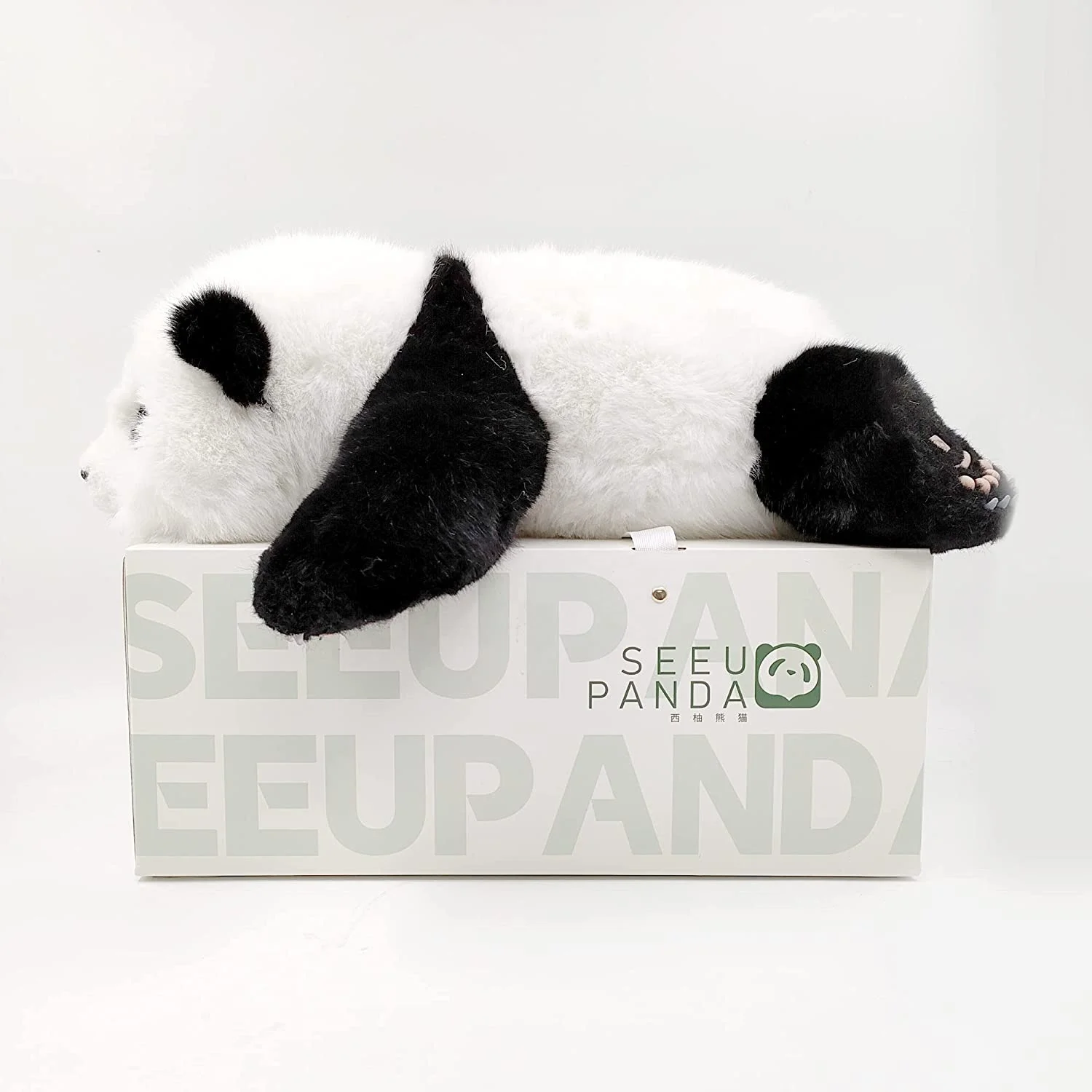 Realistic 4LB Giant Panda Plush Toy - Weighted Stuffed Animal for ...