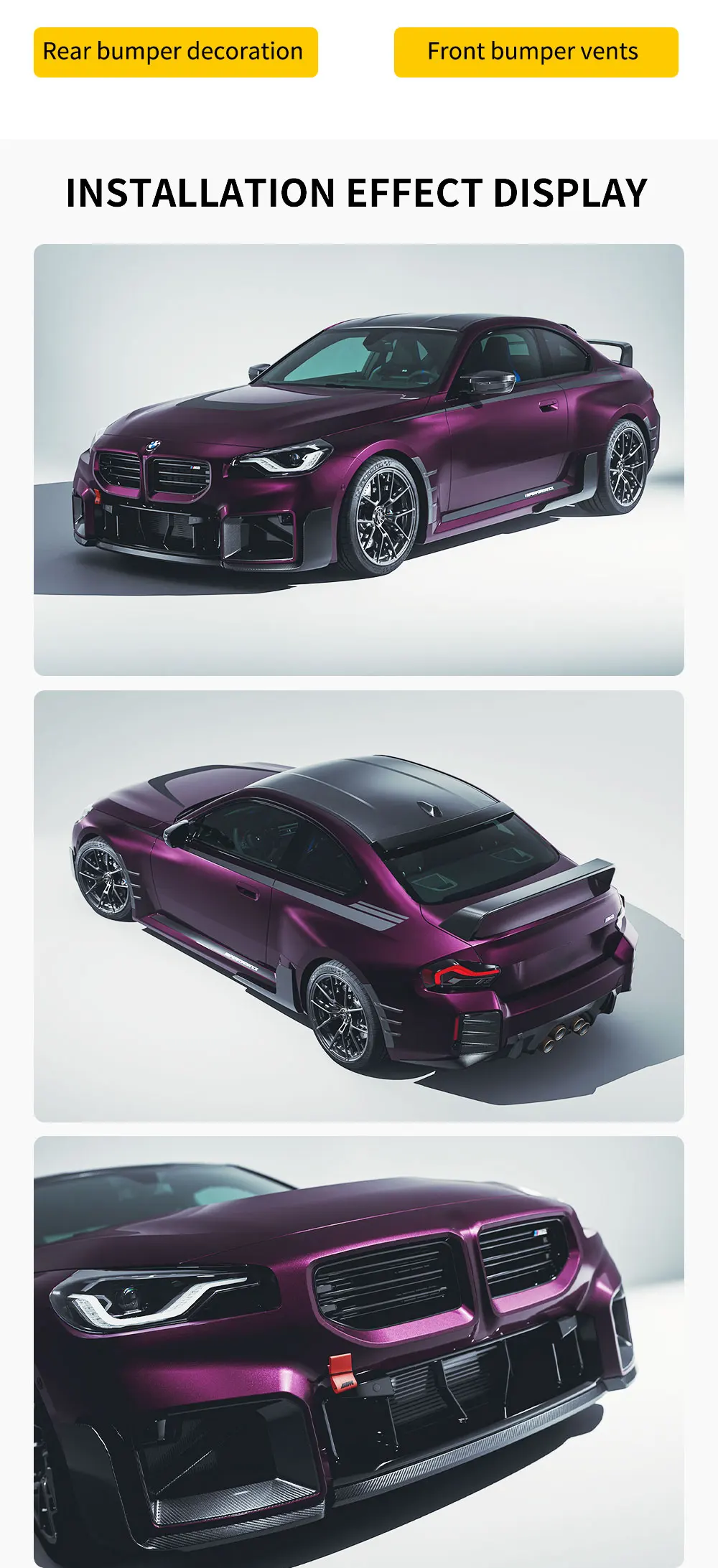 BMW M2 G87 Body Kits - OEM Real Dry Carbon Fiber Parts