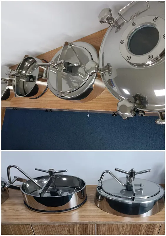 CM SS304 Steel Inwards Opening Manhole Oval Elliptical Manways for ...