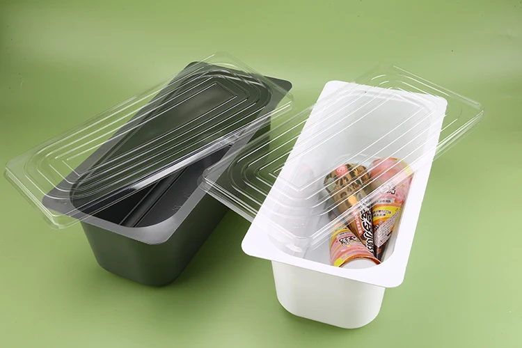 5l 대용량 아이스크림 포장 용기 투명 일회용 사각형 플라스틱 5 리터 아이스크림 용기 생분해 성 플레이트 Buy 5l 아이스크림 용기 테이크 아웃 음식 포장 테이크