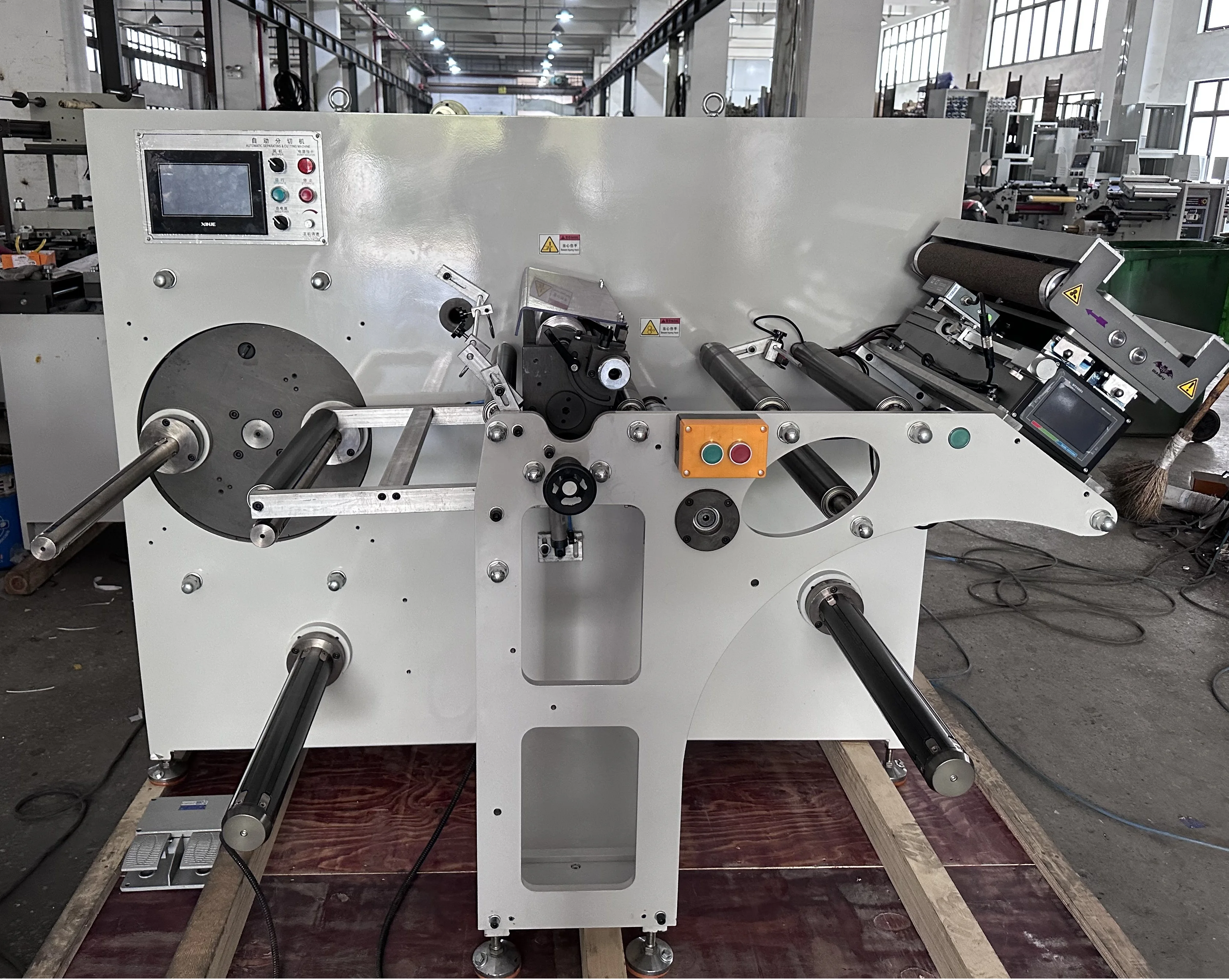 GP-420HF High Speed Turret Slitting Machine - 3 Rolls Rewinder