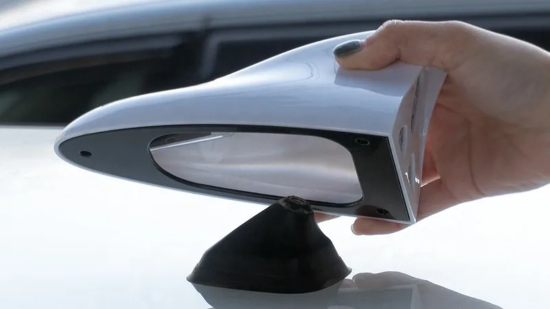 Solar Shark Fin Antenna Led Light Antennas Remote Control Roof Tail ...