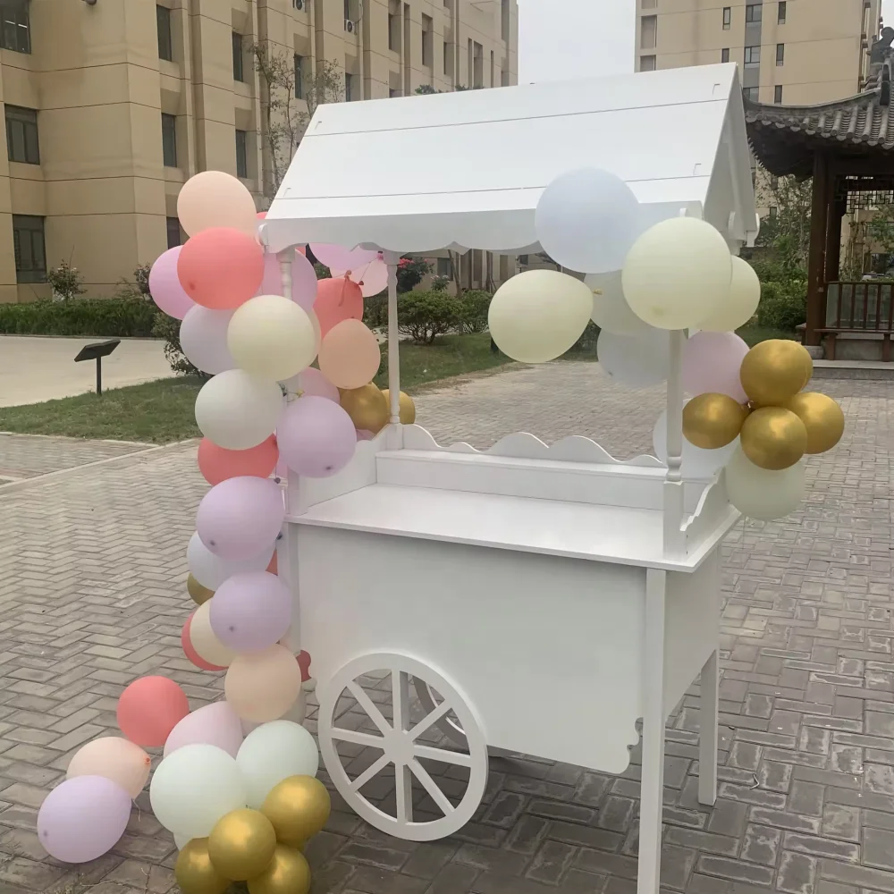 Fine Large Flower Cart Trolley Cart Plant Stand for Events